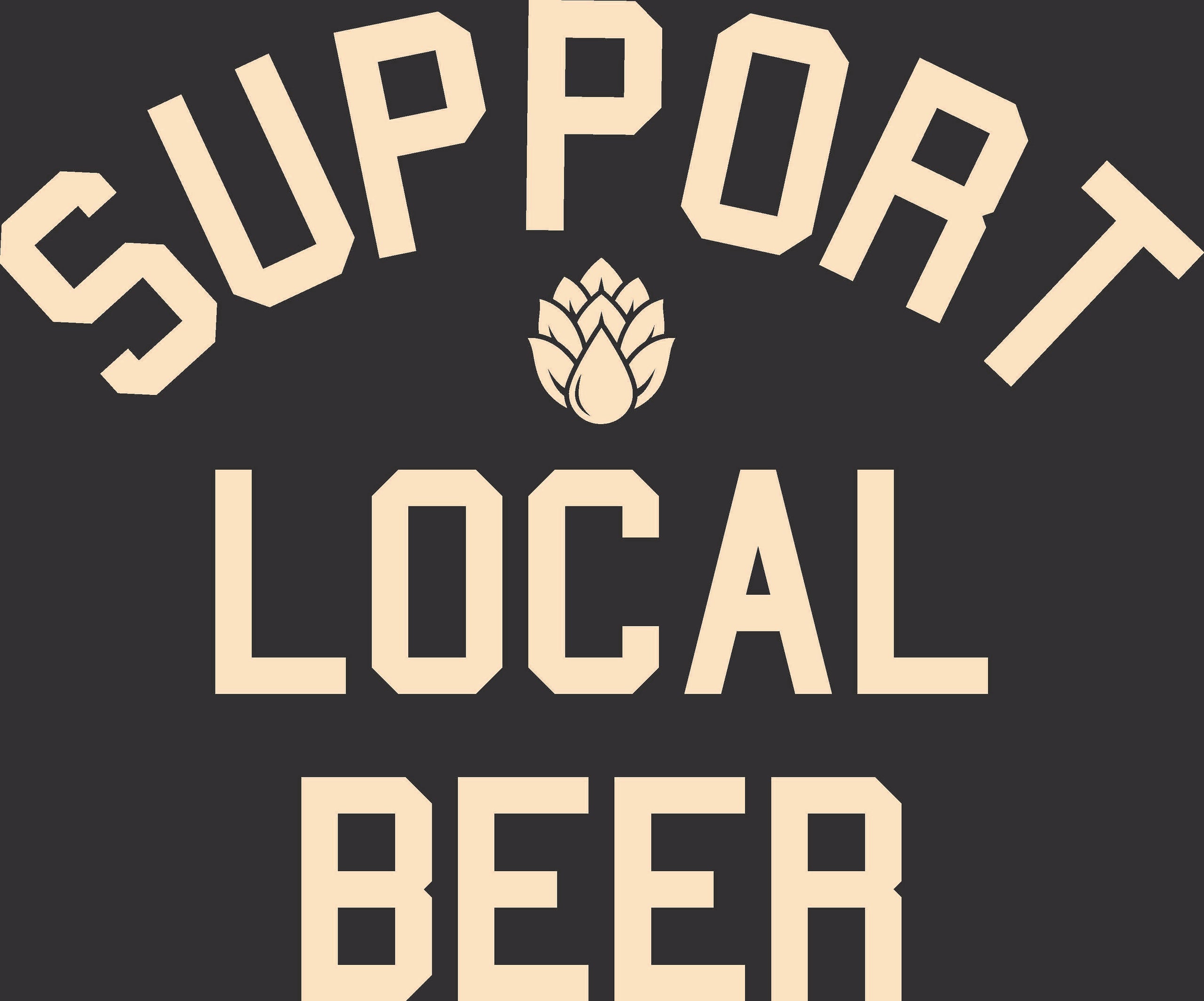 Support Local Beer BLACK TEE | Parleaux Beer Lab